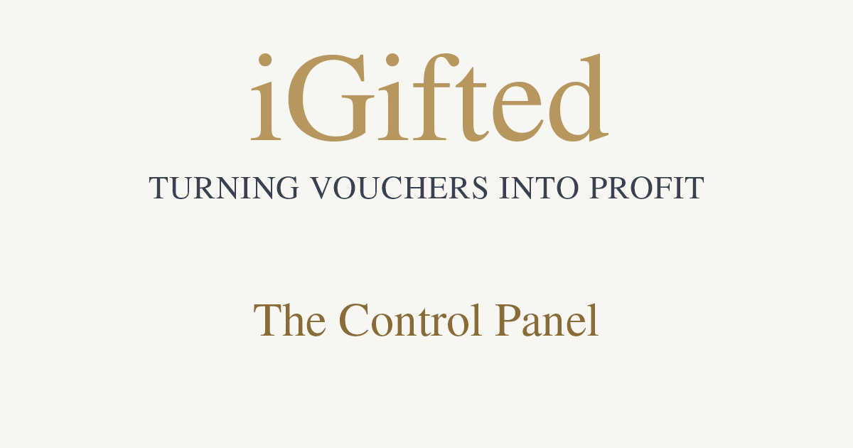 iGifted | Control Panel